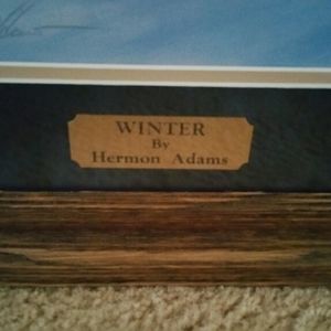 Hermon Adams | Art | Rare Hermon Adams Indian Horse Winter Stunning ...